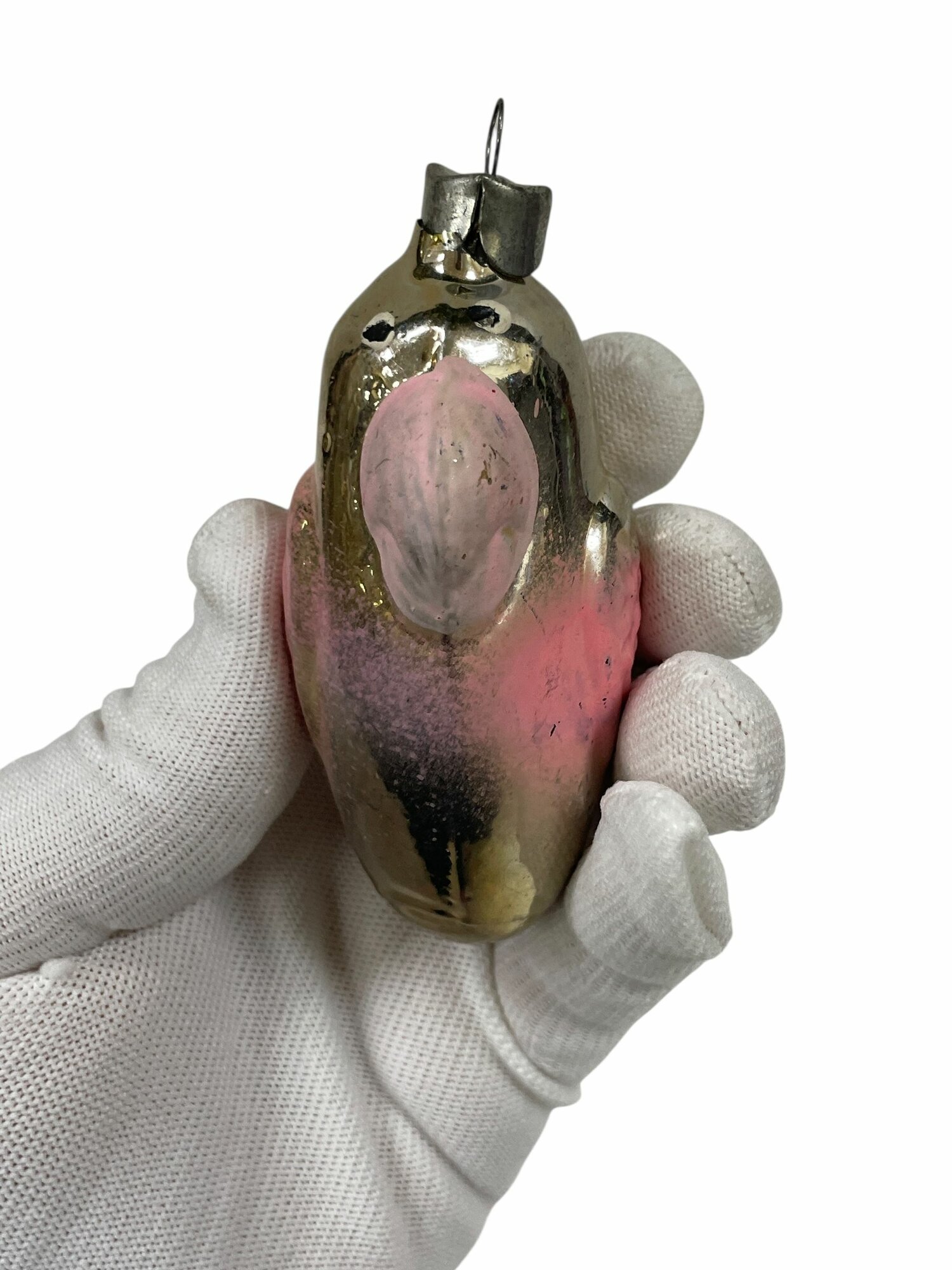 Советская елочная игрушка, Попугай. Сделано в СССР