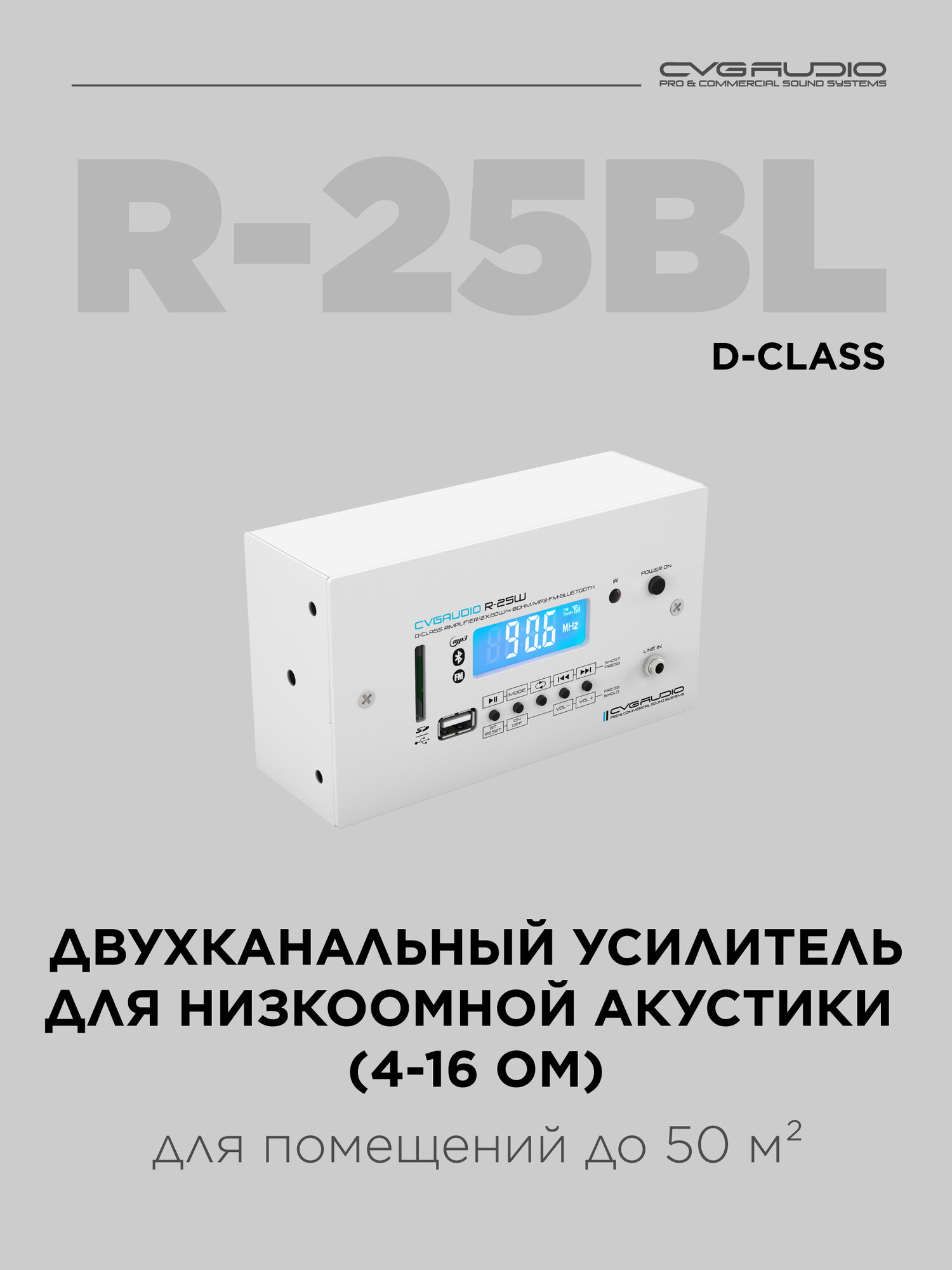 CVGAUDIO R-25W Усилитель 4-8ohm