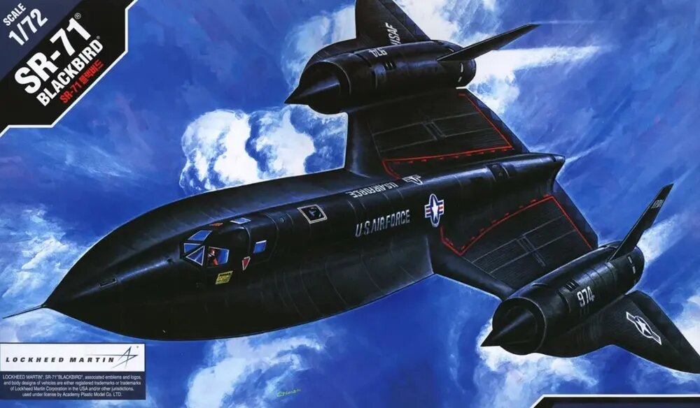 Academy 1/72 SR-71 Blackbird сборная модель самолета