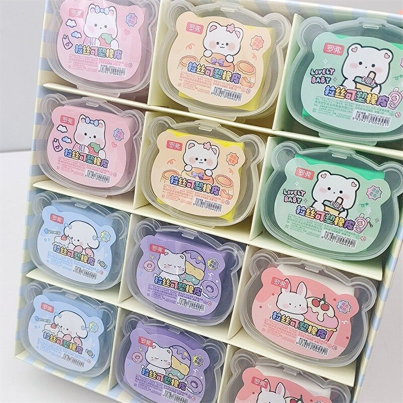 Новая модель Rover, ластик с щеткой, гибкий, цветной, мягкий глиняный ластик, меняющий цвет, образовательный ластик для карандашей, новый креативный глиняный ластик