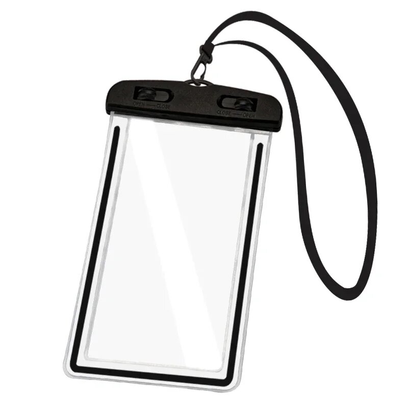 Водонепроницаемый чехол для ID с lanyard, черный