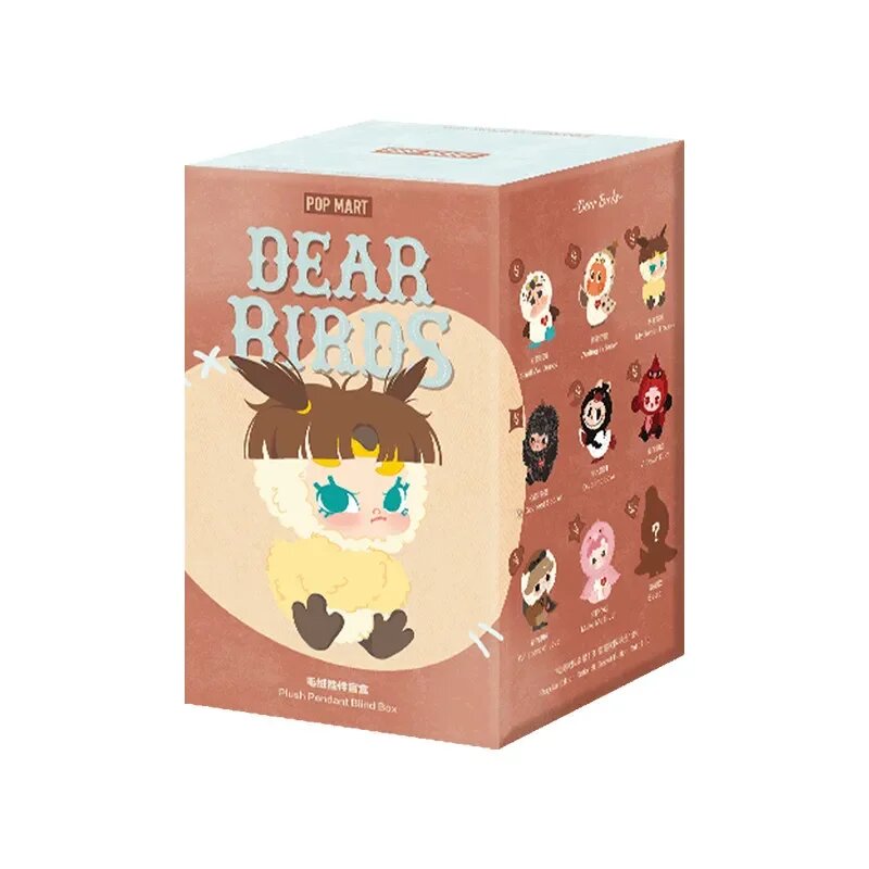 POP MART Dear Birds, коричневый, 1 Blind Box