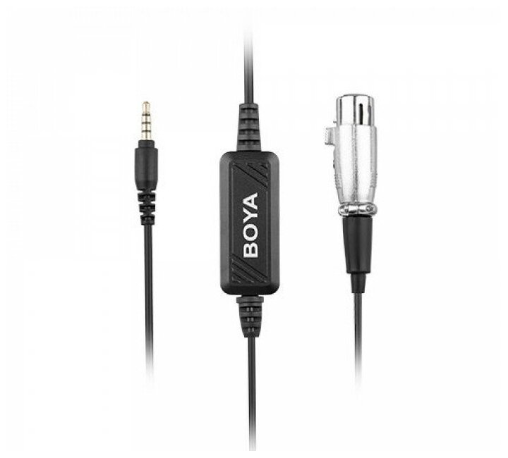Микрофонный кабель BOYA BY-BCA6 XLR с 3.5мм разъемом