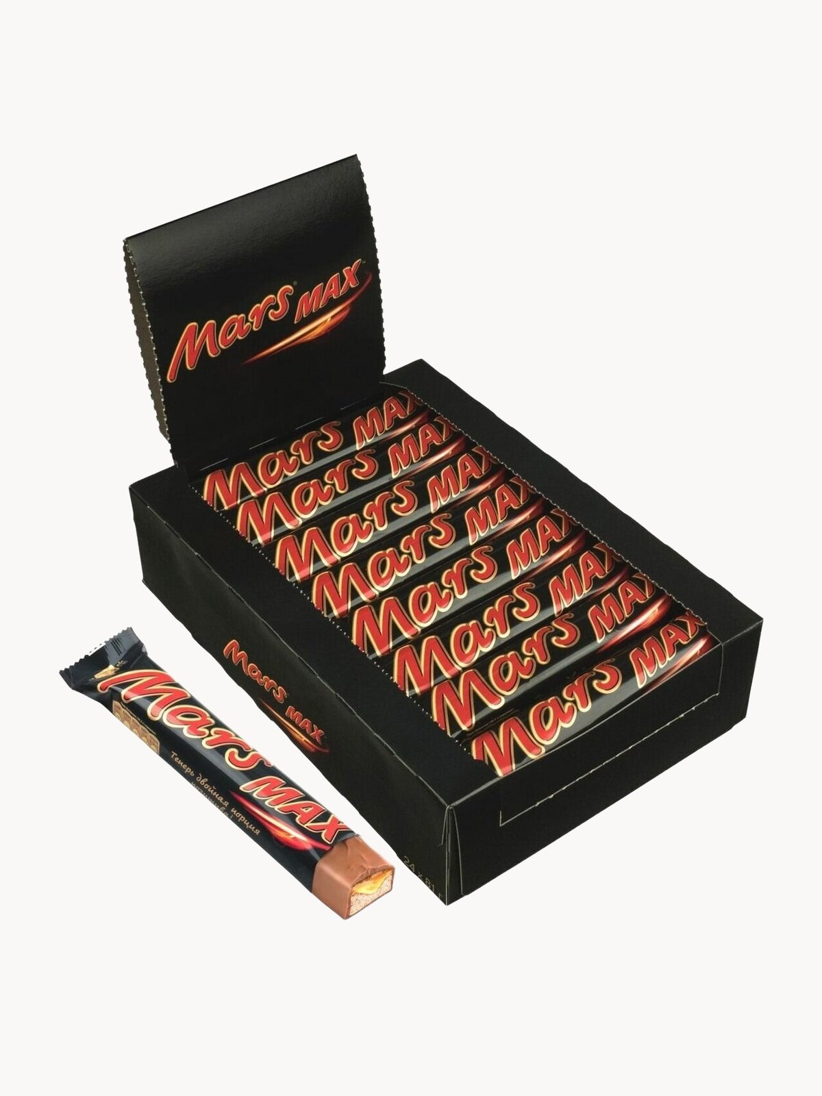 Шоколадные батончики Mars MAX с карамелью и нугой, 24 шт по 81 г