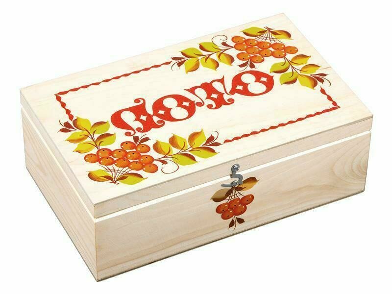 Лото русское ладья С-198 подарочное в шкатулке (роспись)