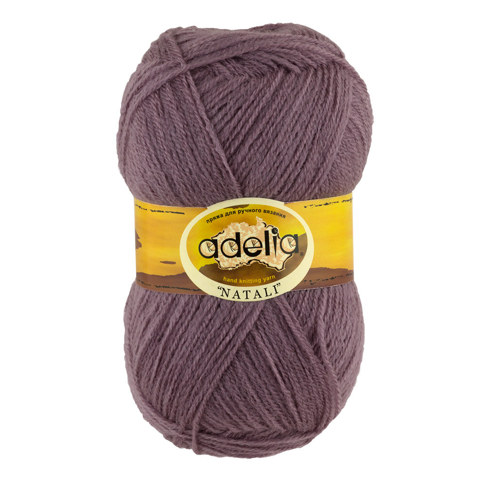 Пряжа ADELIA "NATALI" 100% акрил 50 г 300 м №23 св. серо-фиолетовый