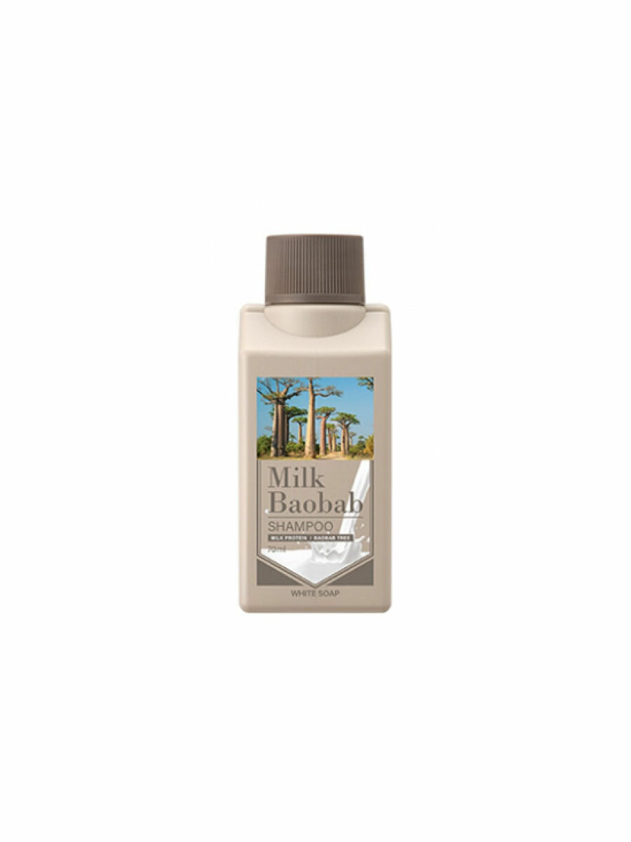 Milk Baobab Шампунь для волос Shampoo White Soap Travel Edition 70мл