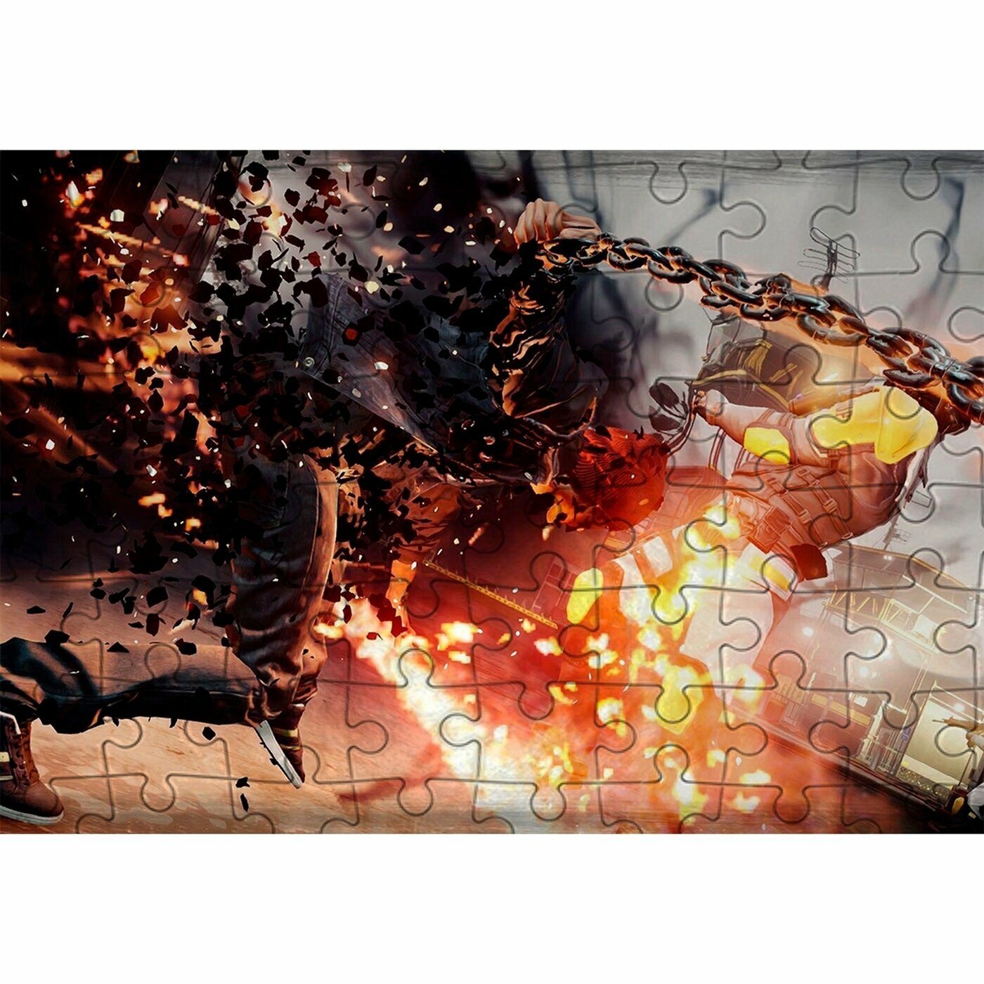 Пазл картонный А4: модель InFamous - 9