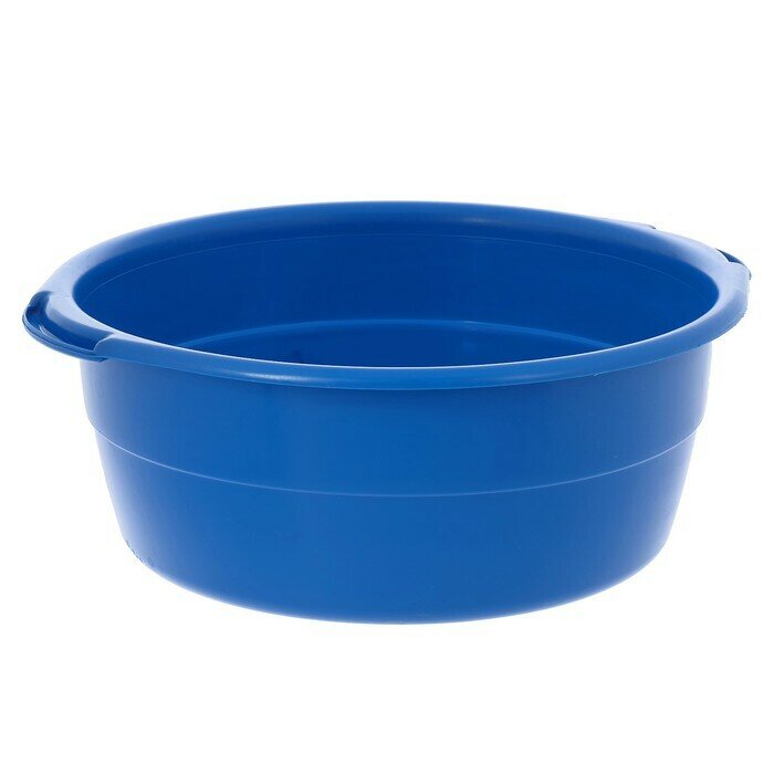 Таз хозяйственный круглый, особо прочный, 14 л, пластик, микс