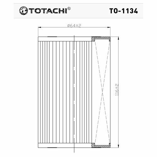Фильтр масляный Totachi TO1134