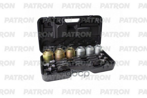 Набор съемников сайлентблоков втулок, подшипников, универсальный 26 пр: М10, М12, М14, М16, в кейсе PATRON арт. P-933T1