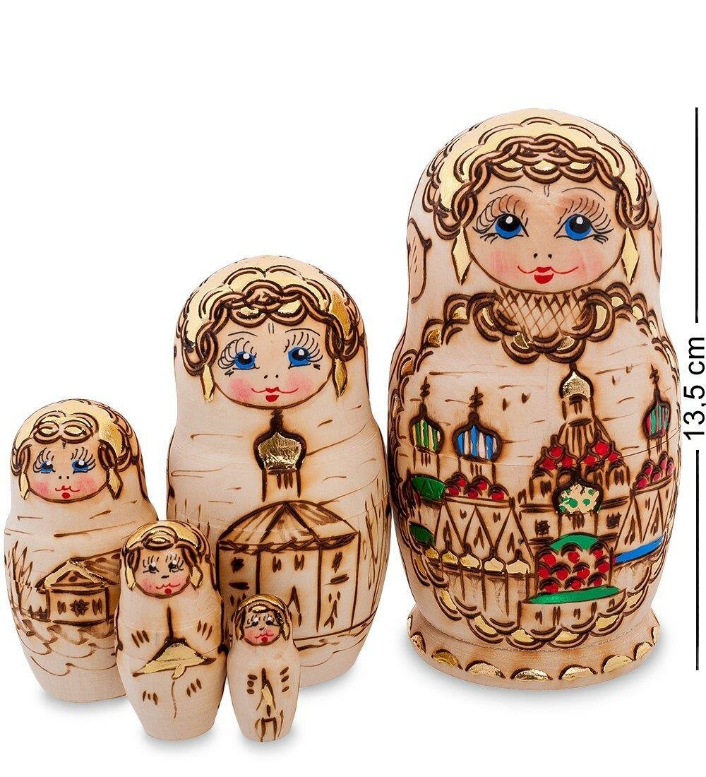 Матрешка 5м "Людмила " A2079134 Народные промыслы, дерево липа, акриловая краска, жженка
