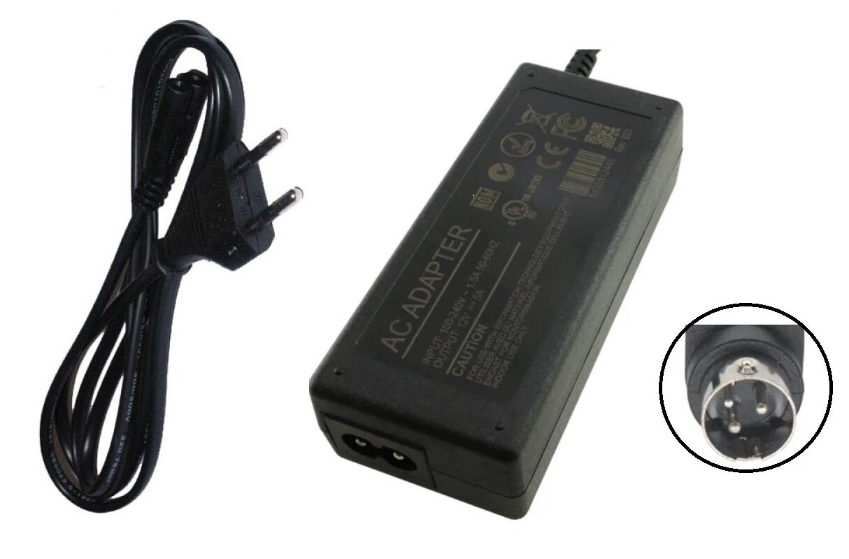 Адаптер блок питания 12V 5A 60W FSP060-DBAB1 PN060-DBAB1 3пин совместимый