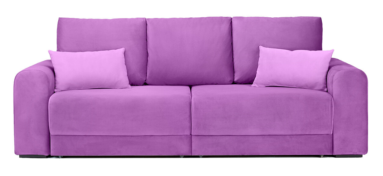 Диван раскладной еврокнижка Панчо, в цвете сиреневый (Велутто 41)