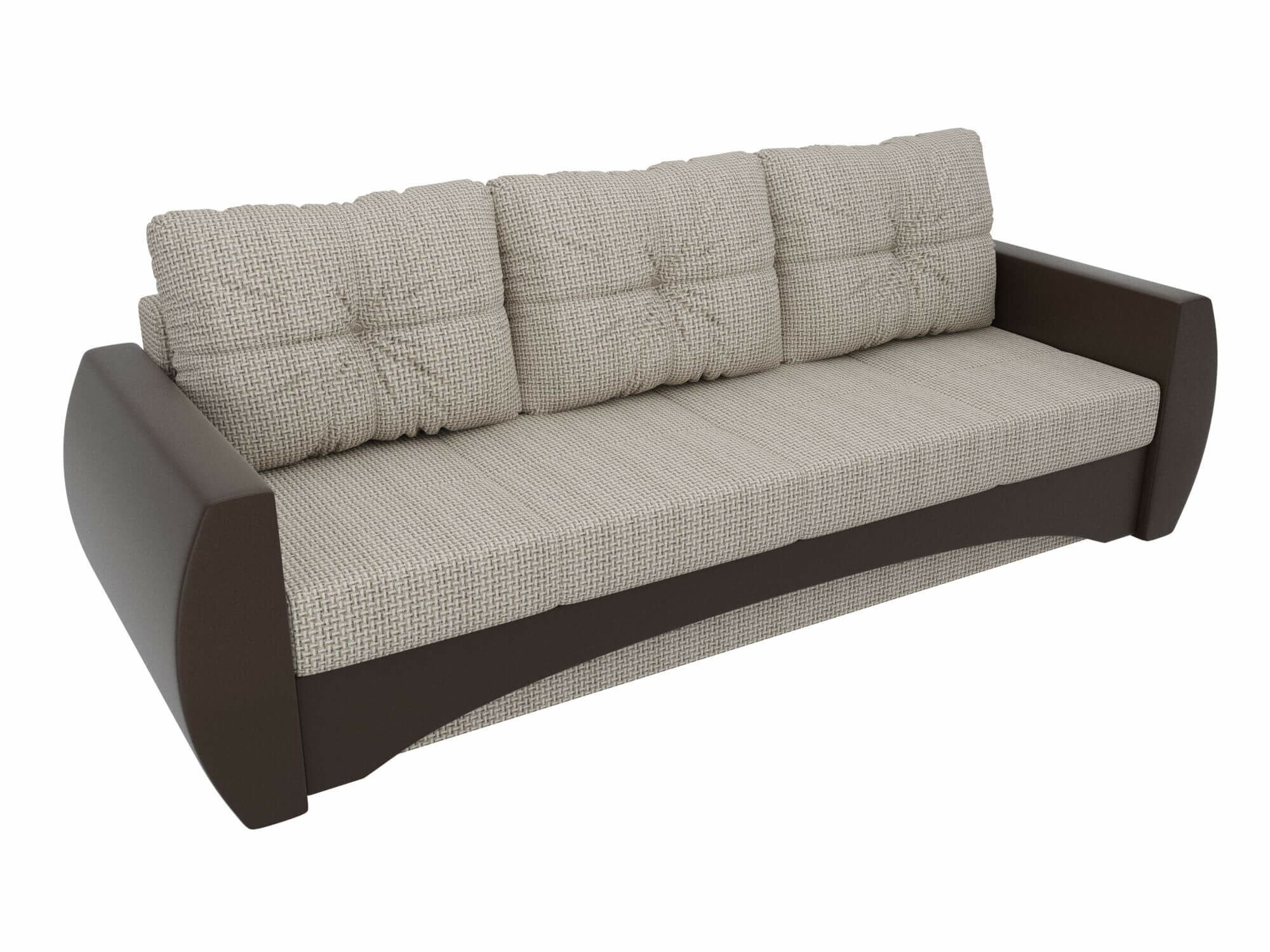 Artum Прямой диван Сатурн корфу 02 эко кожа коричневый