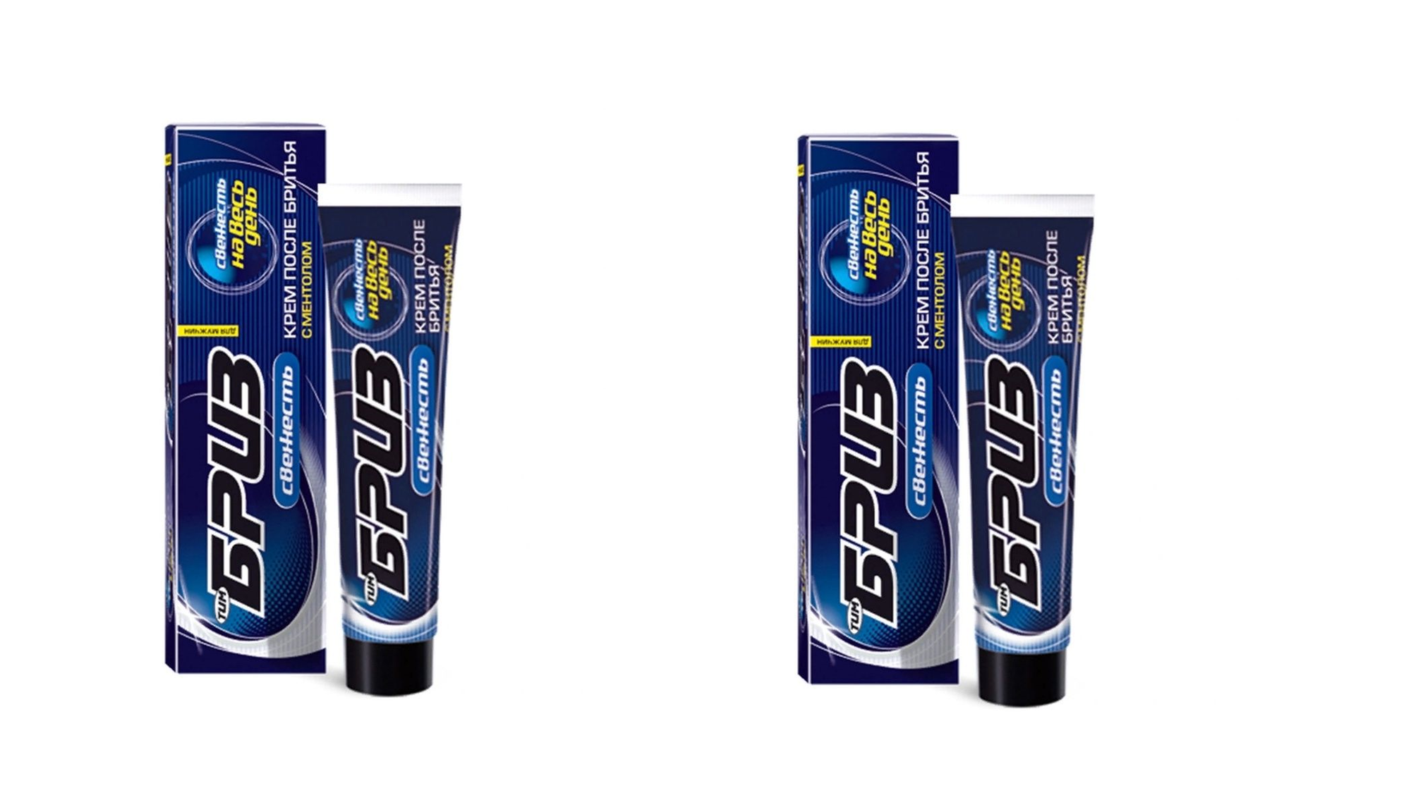 ТимБриз Крем после бритья, Свежесть с ментолом,75 мл,2 штуки