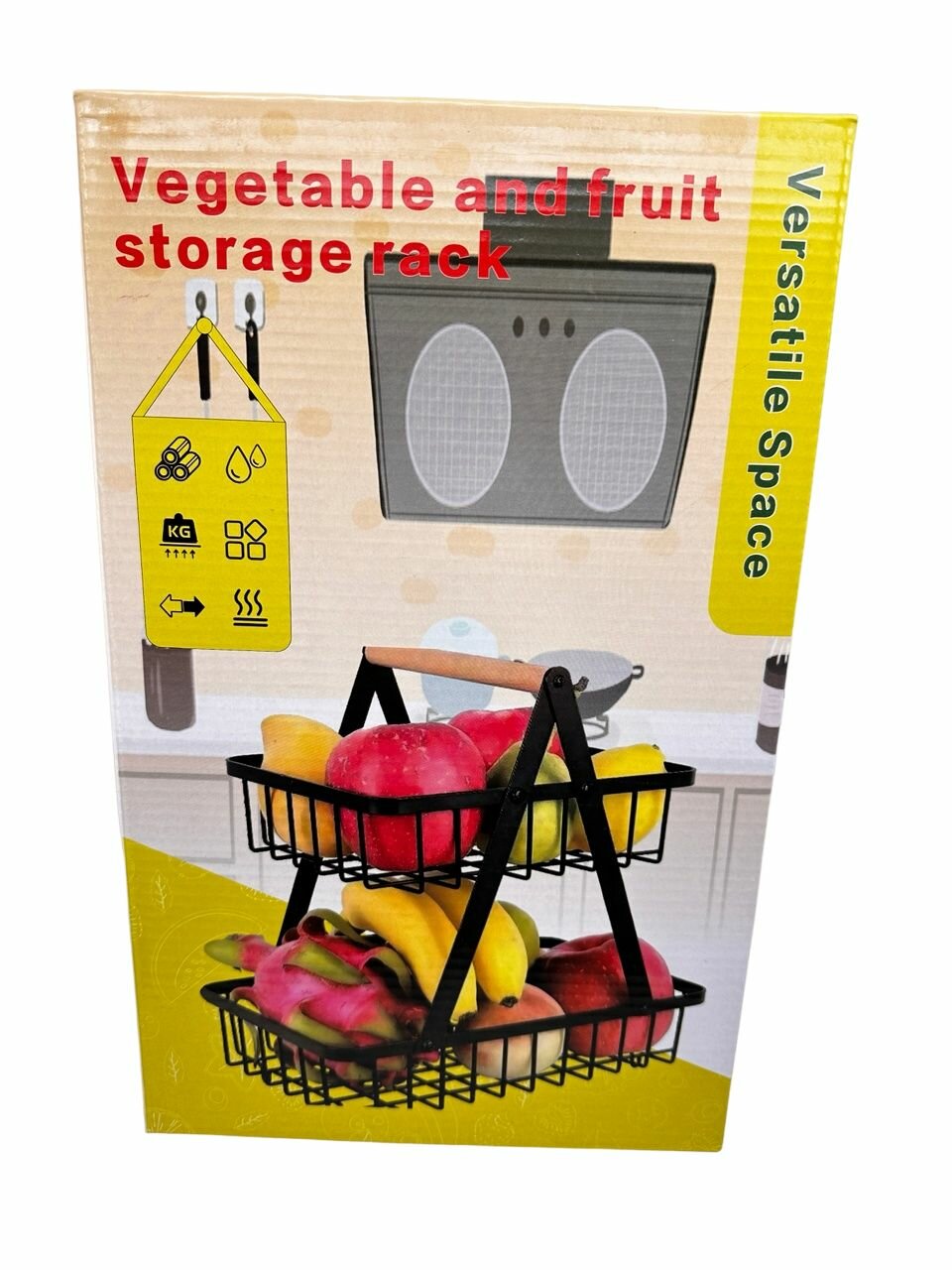 Фруктовница двухъярусная металлическая - это уникальное и функциональное решение для сервировки стола