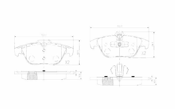 Zekkert Колодки тормозные задние для MB C-Class (204) 07- E-Class (207) 09- GLK-Class (X204) 08-