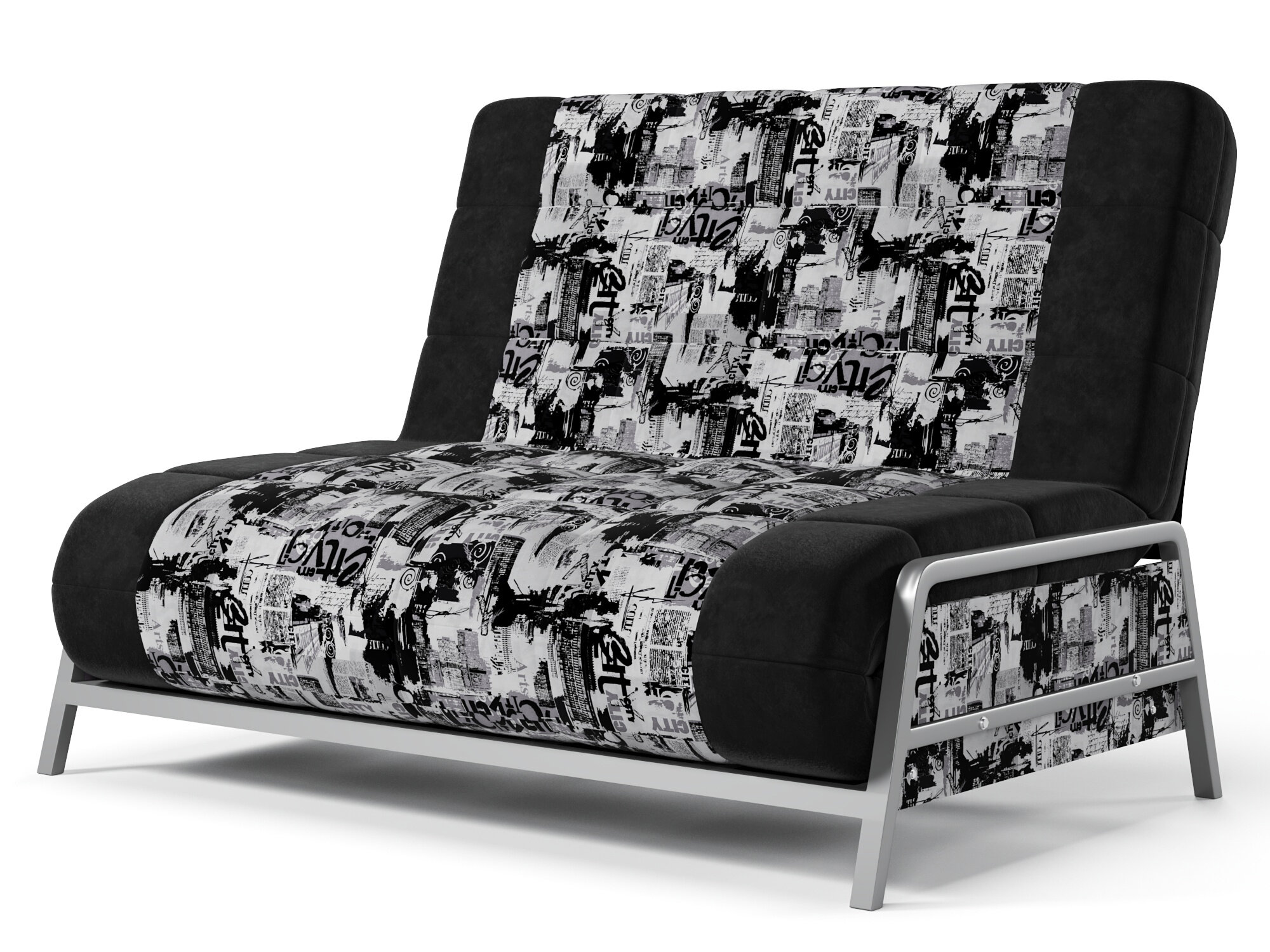 Диван-тахта-шезлонг Acrobattico 120 City Prints City 1 (125х85х95, СМ 120х200)