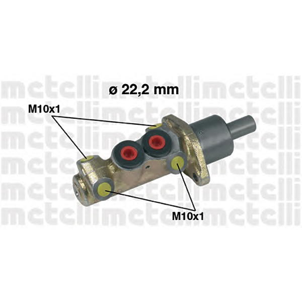 METELLI 05-0196 (1H1611019B / 357611019A / 6U0611019) главный тормозной цилиндр (22.2mm)