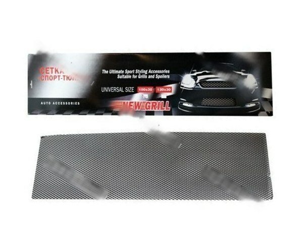 Сетка Sport Grill 1000х300, 12х5, черная, подходит для различных моделей автомобилей