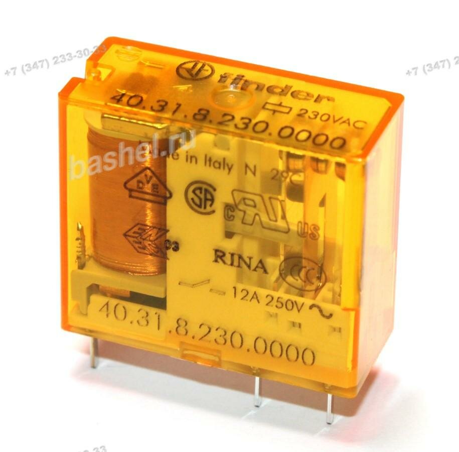 RELAY 403182300000, Реле, FINDER, (упр:230В/AC комм: 10A/250В/AC, AgNi)