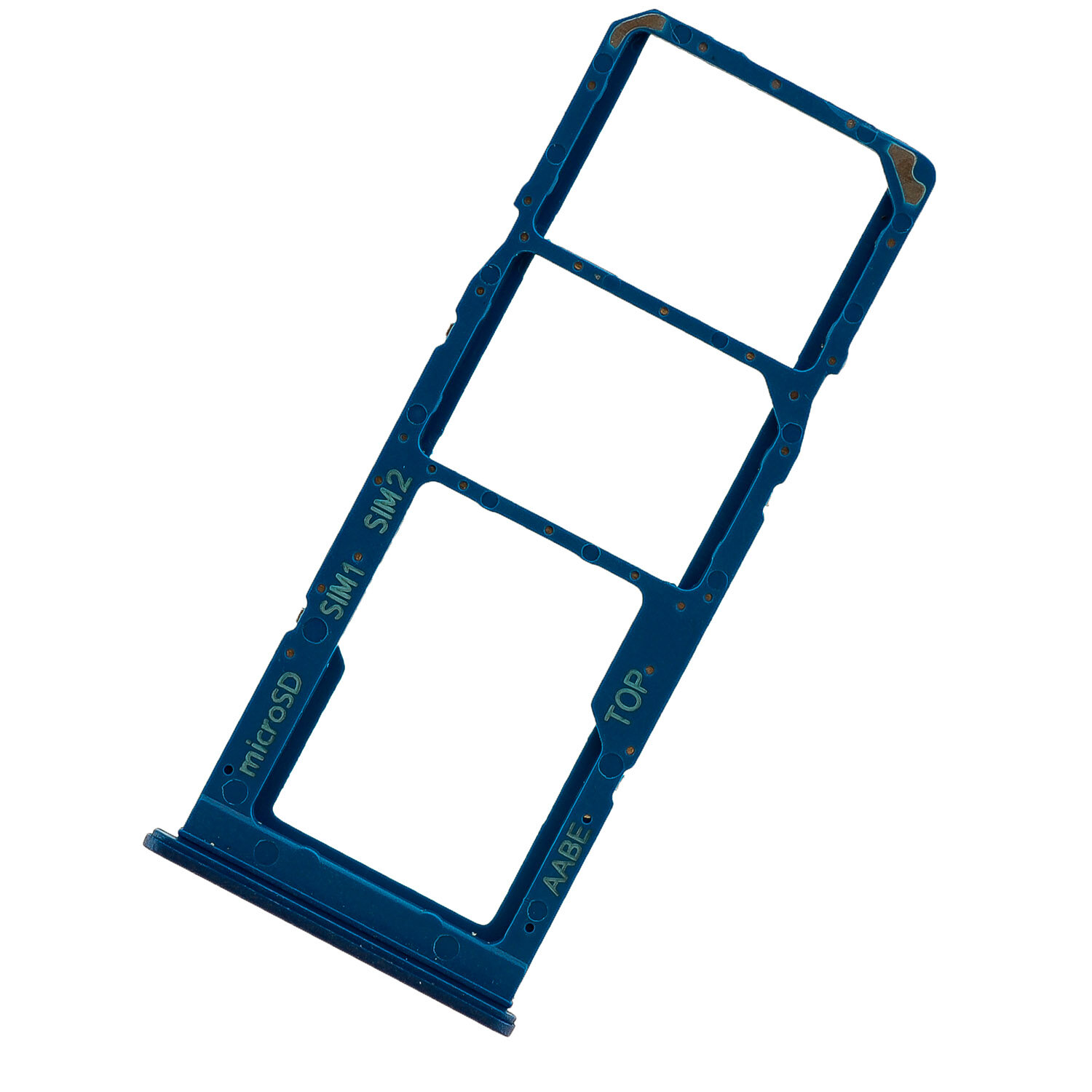 Слот SIM/ microSD-карт для Samsung Galaxy A12 (A125F)/ A12 Nacho (A127F) синий