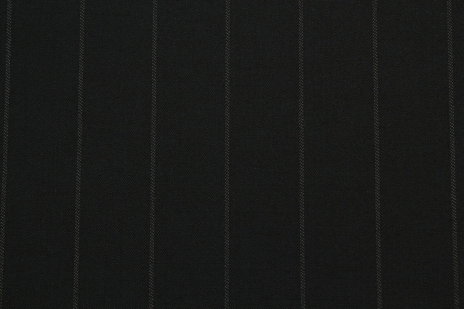 Ткань костюмная Marlane чёрная с тройной серой штрих полоской, ш150см, 0,5 м