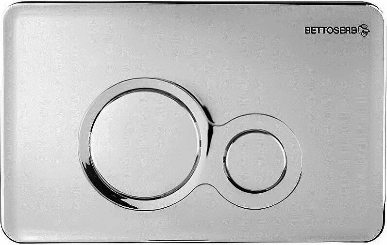 Кнопка смыва Bettoserb Twin 40006464 для инсталляции, хром