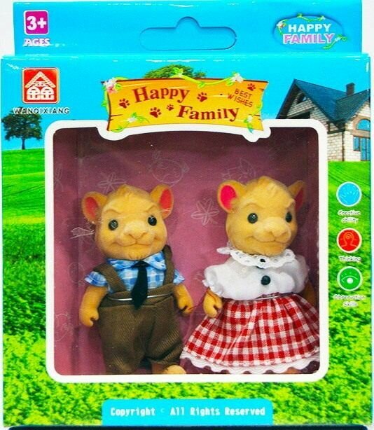 Фигурки Happy Family "Семья", Львы, в коробке, 2 шт
