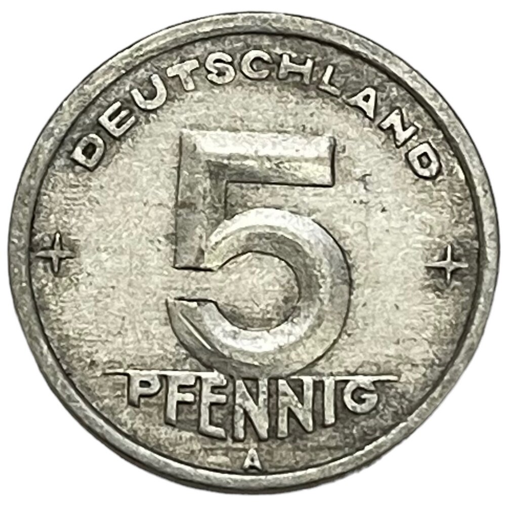 ГДР 5 пфеннигов 1949 г. (A)
