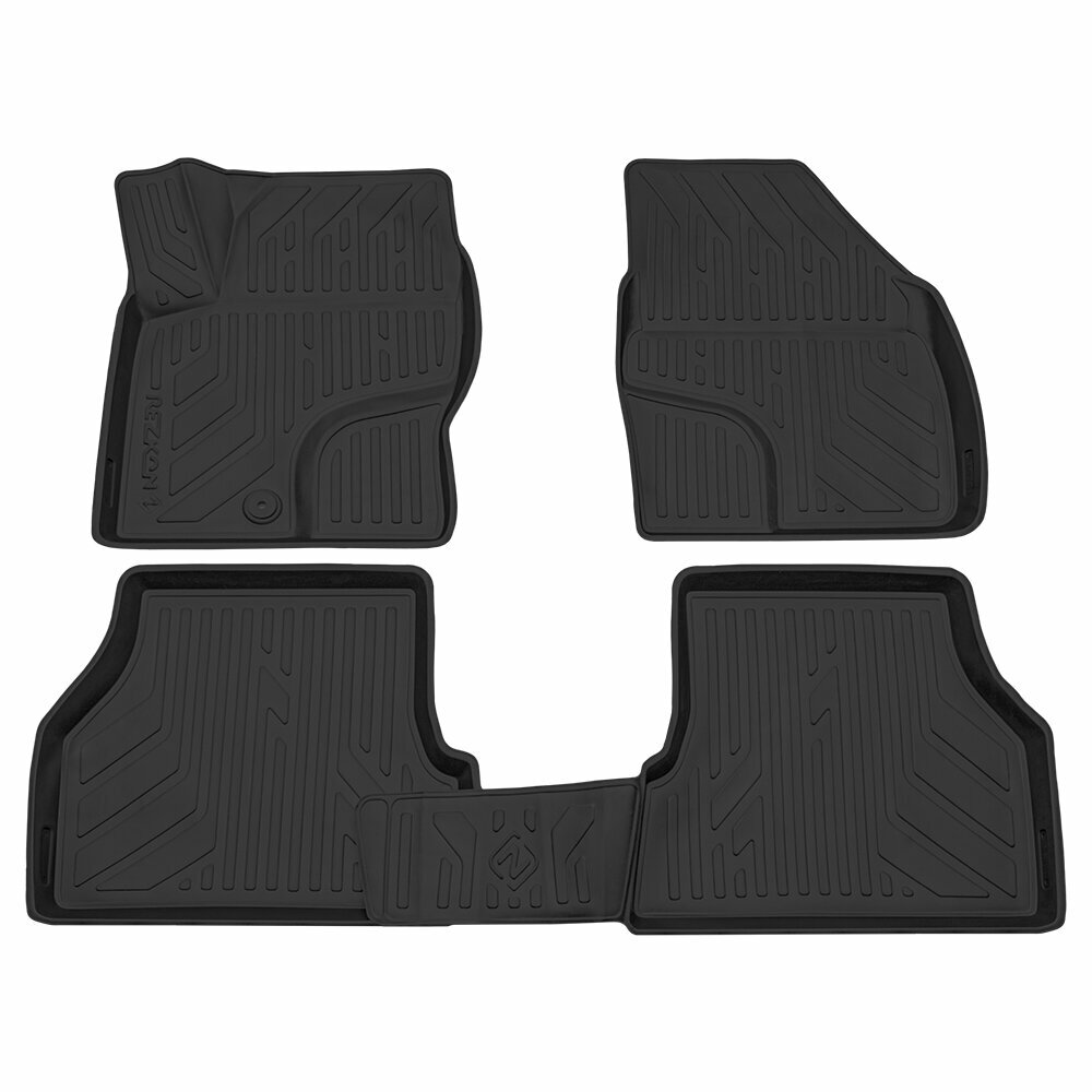 Коврик салонный полиуретановый (черный) для Ford Focus II (08-11) (Борт 4см)