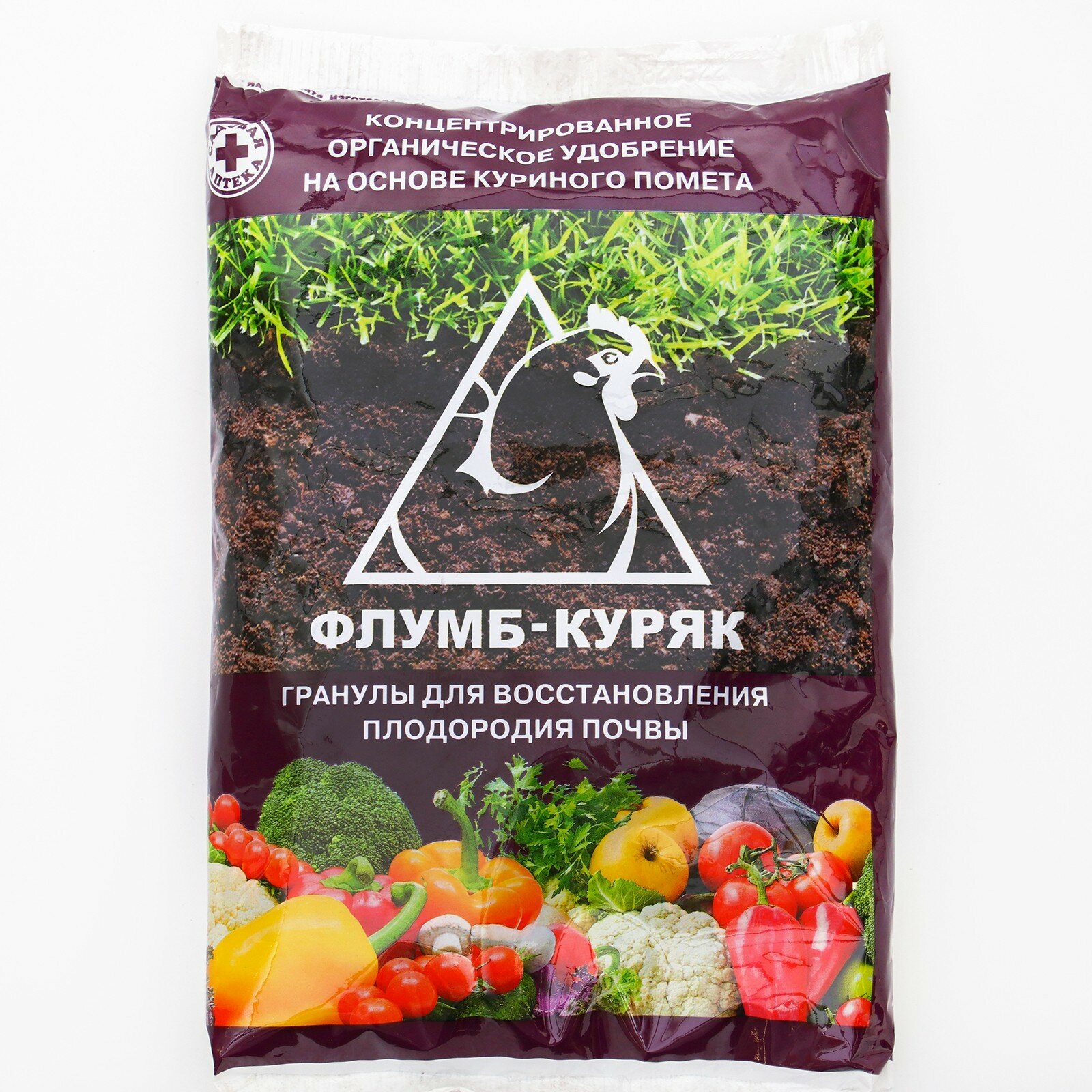 Органическое удобрение "Флумб Куряк", на основе куриного помета гранулир. 0,5 кг