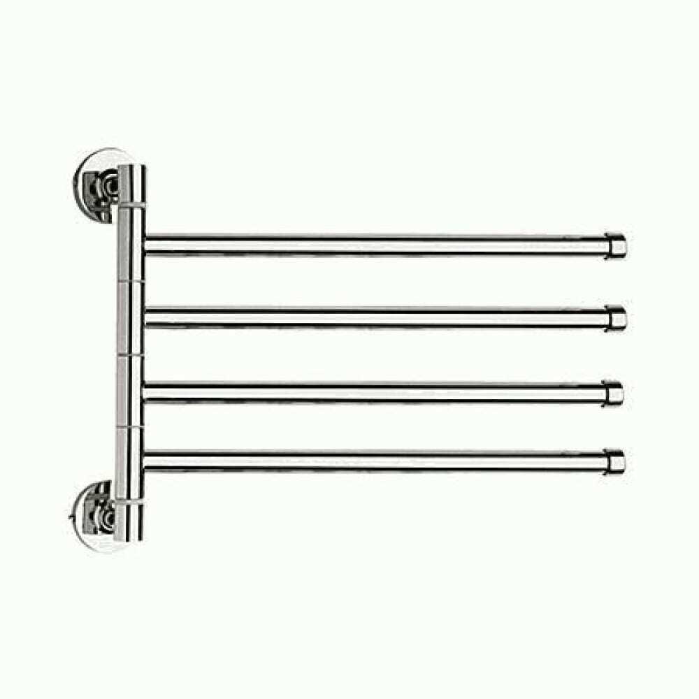 Настенный Держатель для полотенец 4 секции хром.
