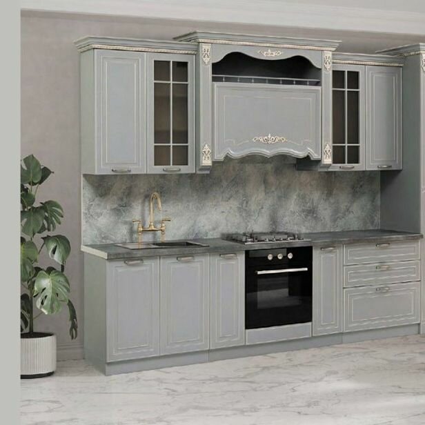 Кухня Заман Вирджиния 2.8м серый