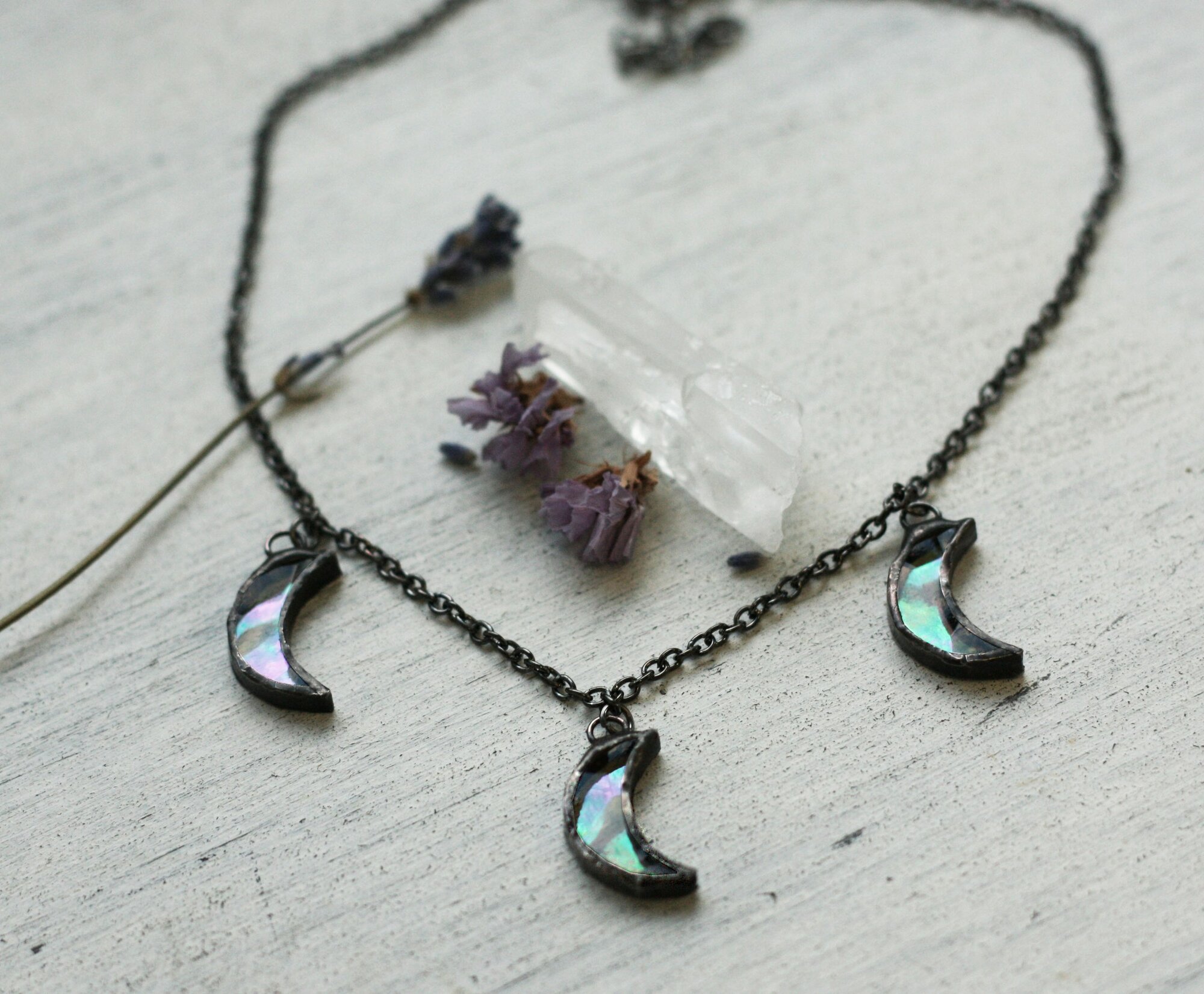 Колье, стекло