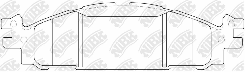 Колодки тормозные дисковые передние NIBK PN0622