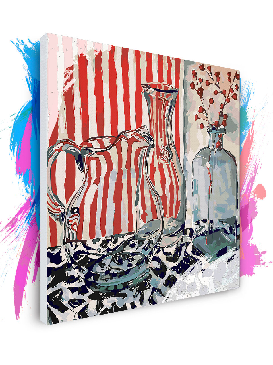 Картина по номерам на холсте Декоративный натюрморт, 40 х 40 см