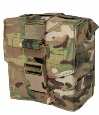 Подсумок под коробку и ленту ПКМ 100 MOLLE MultiCam