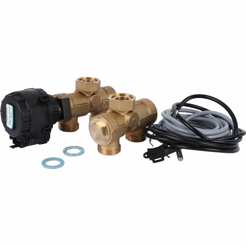 Комплект трехходового клапана для котла и бойлера STOUT, ФУМ лента