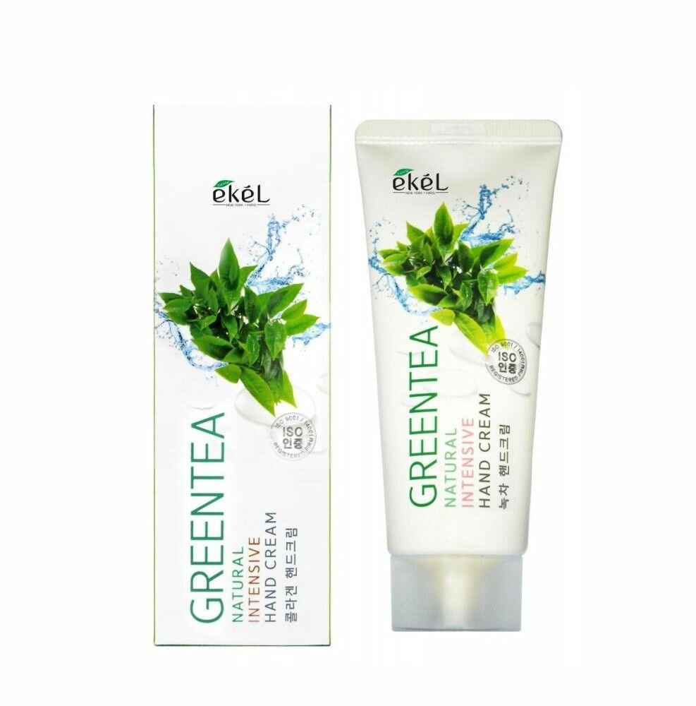 Интенсивный крем для рук с экстрактом зелёного чая, Ekel, 100 мл