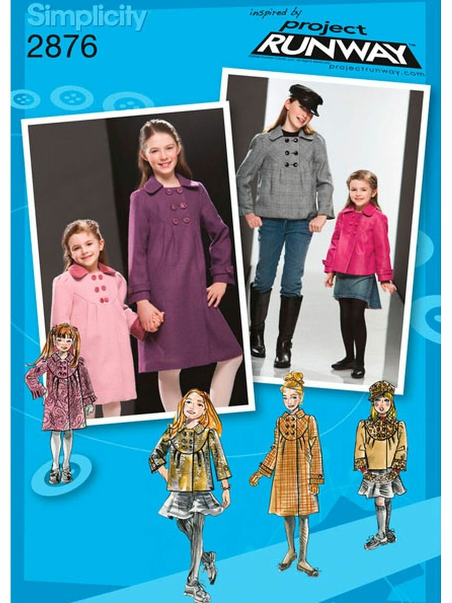 Выкройка Simplicity Жакет, Пальто, Кепка