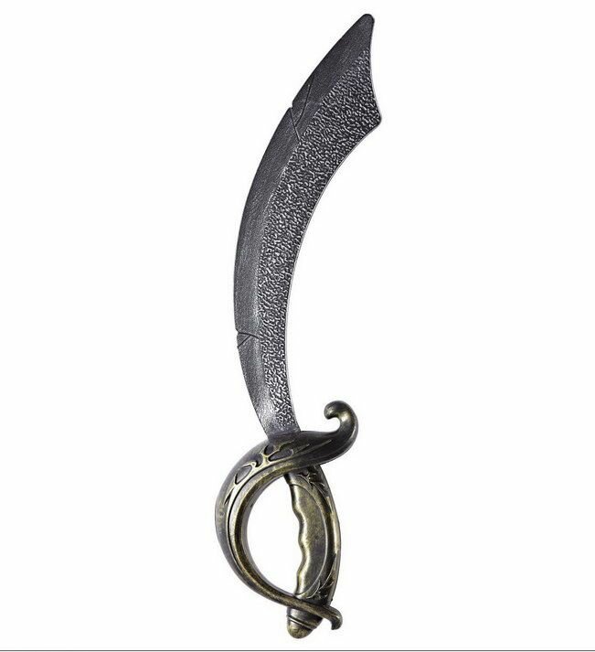 Сабля WIDMANN "Пиратская", с ручкой, карнавальная, мужская, серая, пластик, 46см