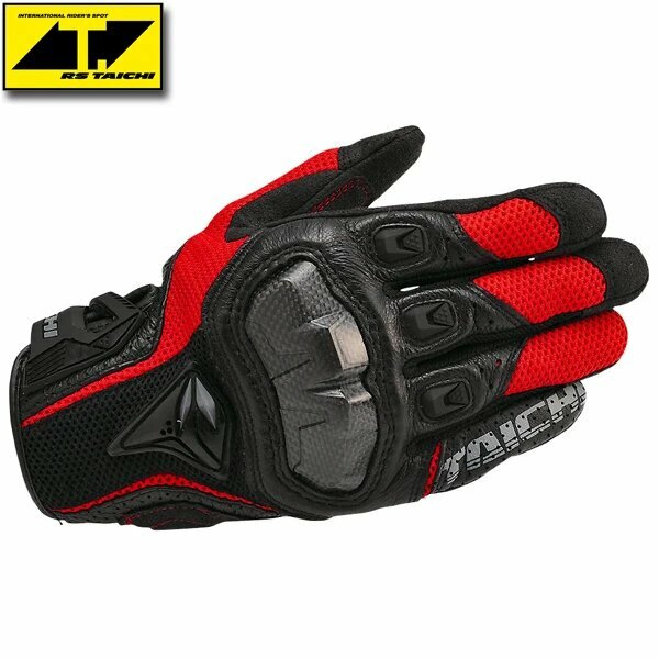 Мужские мотоперчатки RST 391 Black Red, красные