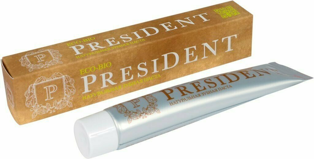 Зубная паста President Eco-Bio, 75 мл