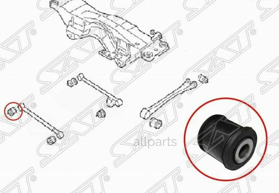 SAT ST-20251-AA010 Сайлентблок рычага Subaru Forester 97-02 / Impreza 92-07