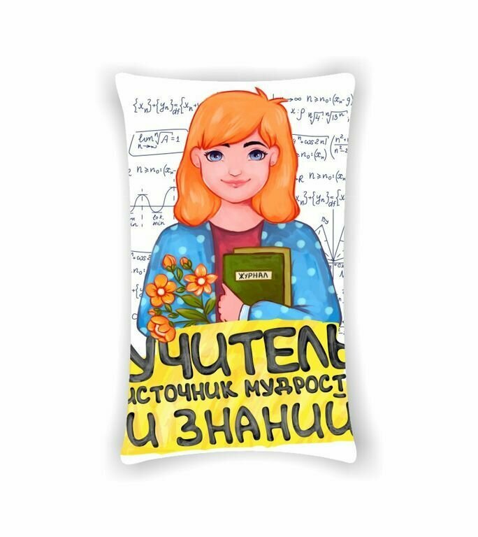 Подушка ко Дню учителя №6