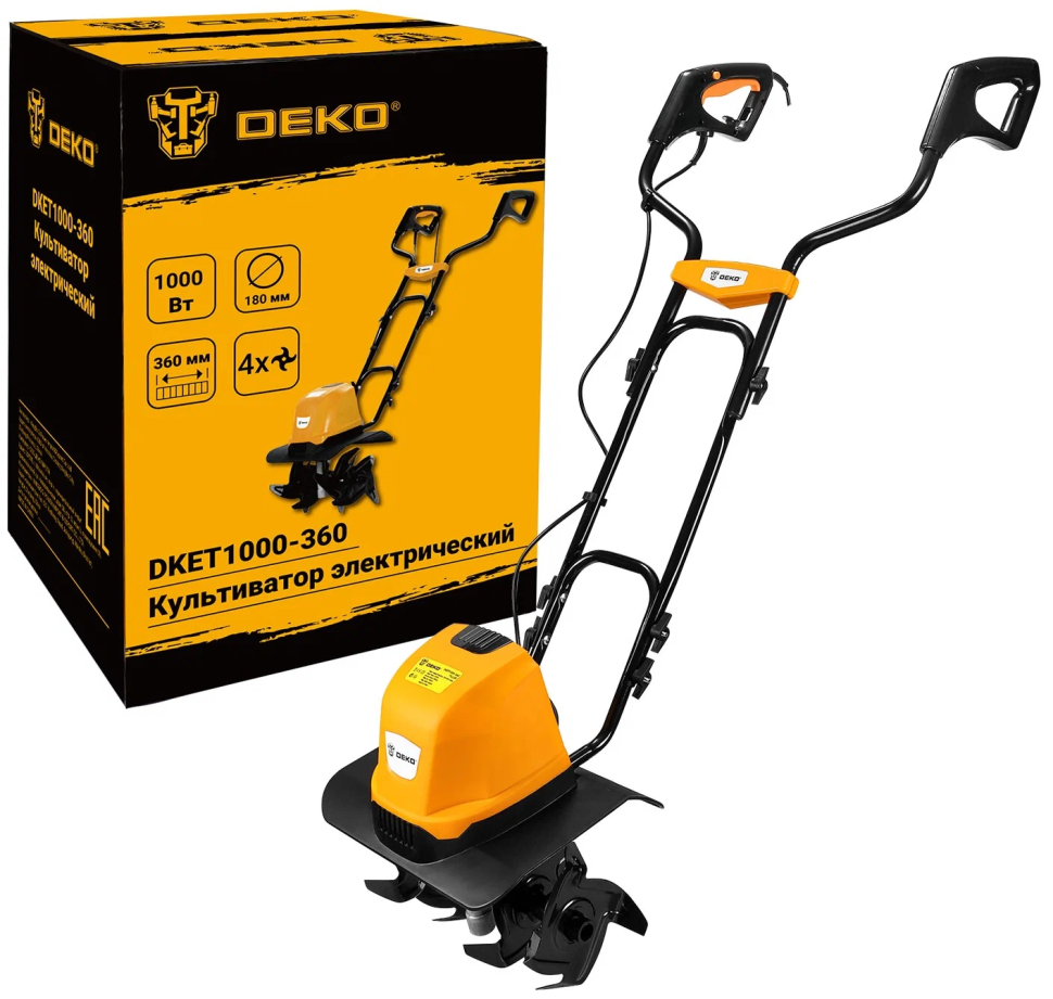 Культиватор электрический DEKO DKET1000-360, 1000 Вт