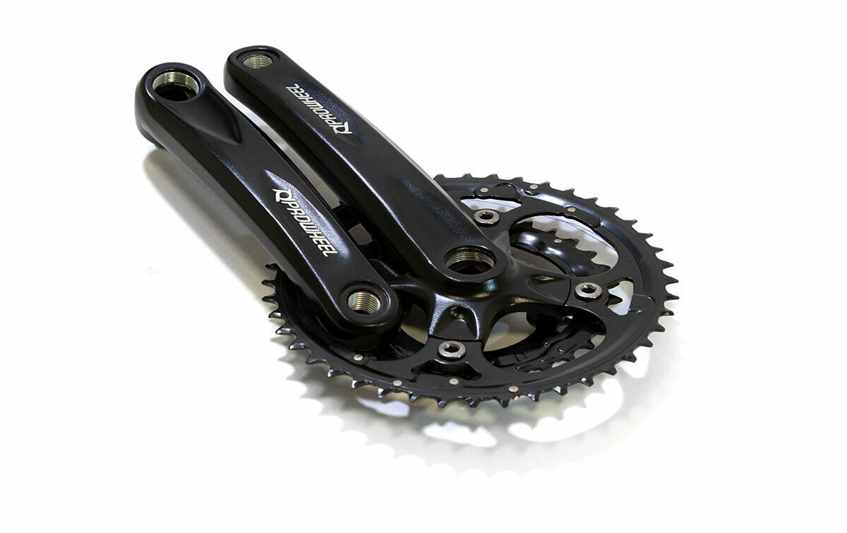 Шатуны-система Prowheel, 3ск, 22/32/44 зуб, 1/2"х3/32", шатуны 170мм, алюминий, резьба 9/16", под квадрат, черные