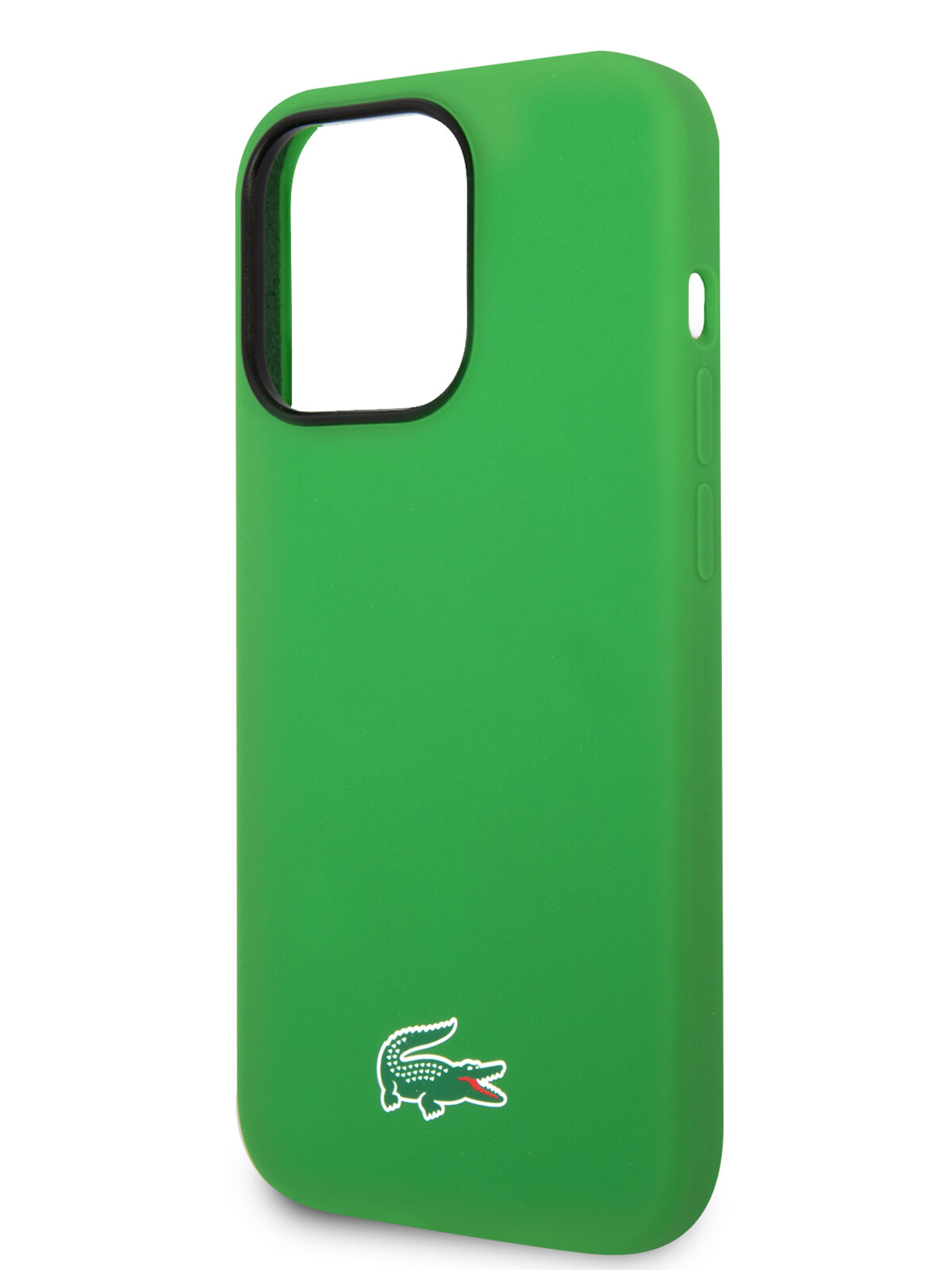 Lacoste для iPhone 15 Pro Max чехол Liquid silicone Croc Logo Hard Green (MagSafe)